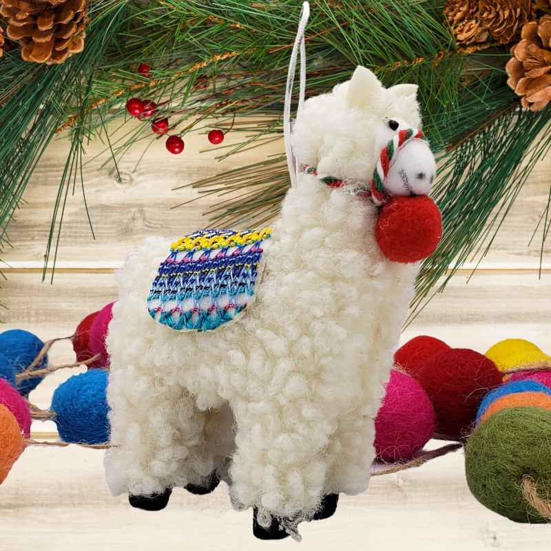 Alpaca Christmas Ornament | Gypsy Shoals Farm