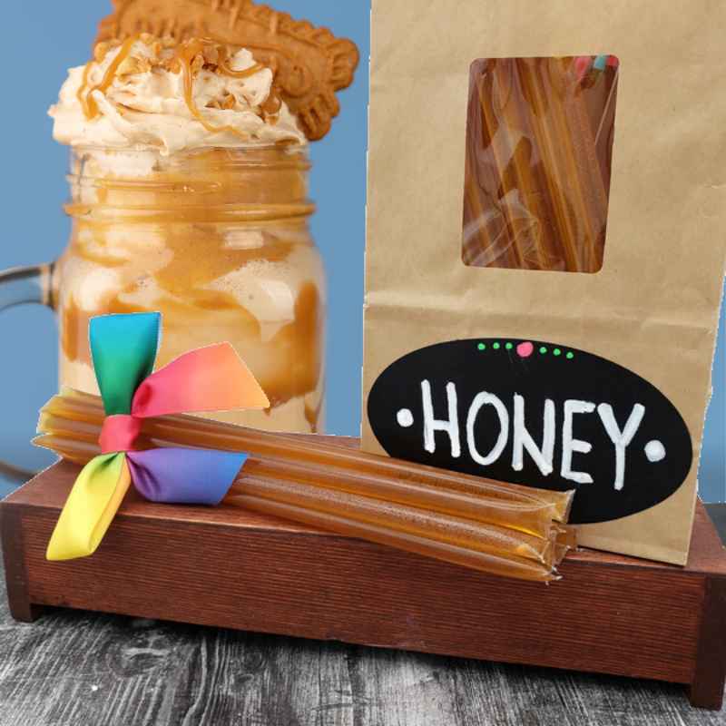 Caramel Infused Honey Sticks | Gypsy Shoals Farm