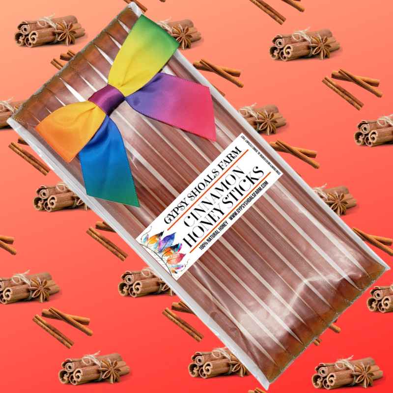 Cinnamon Infused Honey Sticks | Gypsy Shoals Farm